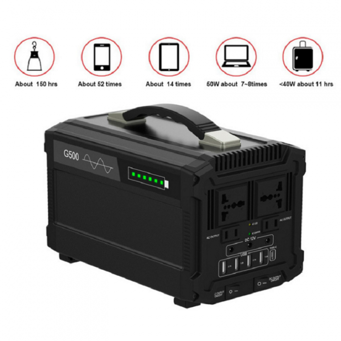 1.5KW Portable Camping Power Station 12 Volt 120Ah Power Station